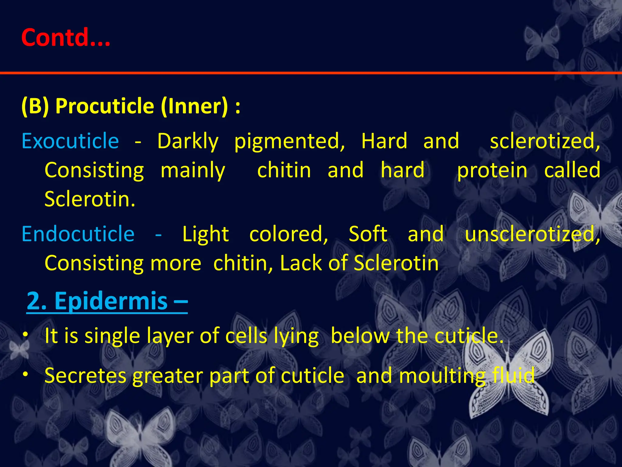 Insect body wall is called as Integument or Exoskeleton insect ...