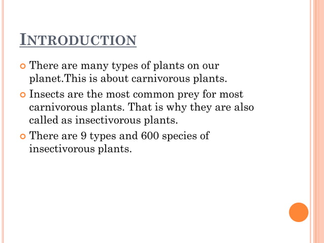 Insectivorous plants | PDF