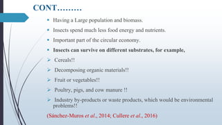 Insect Meal as an Alternative Protein Source for poultry | PPTX