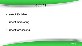 Insect monitoring and forecasting | PPTX