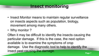 Insect monitoring and forecasting | PPTX