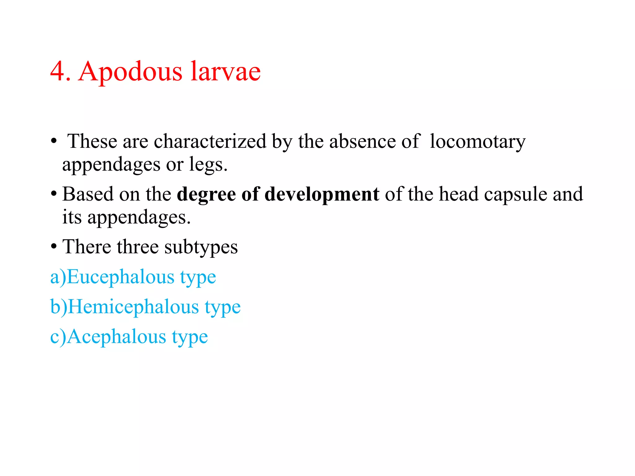 Immature stages of insects and Its types (Classification) | PPTX