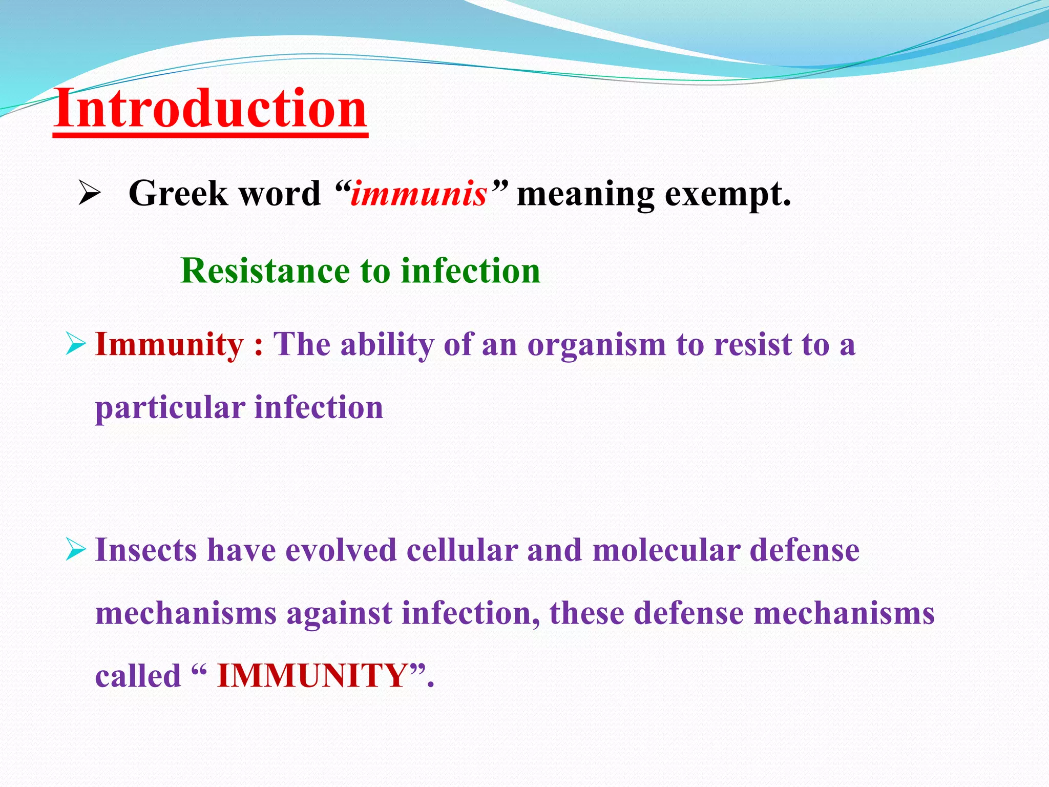 Molecular mechanism of insect immunity | PPTX