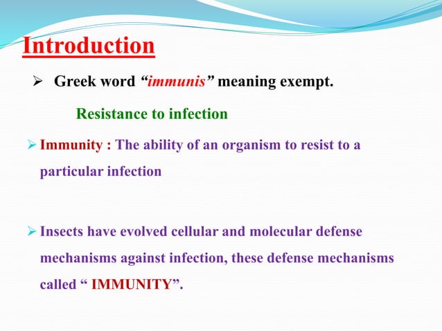 Molecular mechanism of insect immunity | PPTX