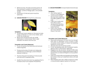 CACAO Insect, Pest, Diseases, and Management | PDF