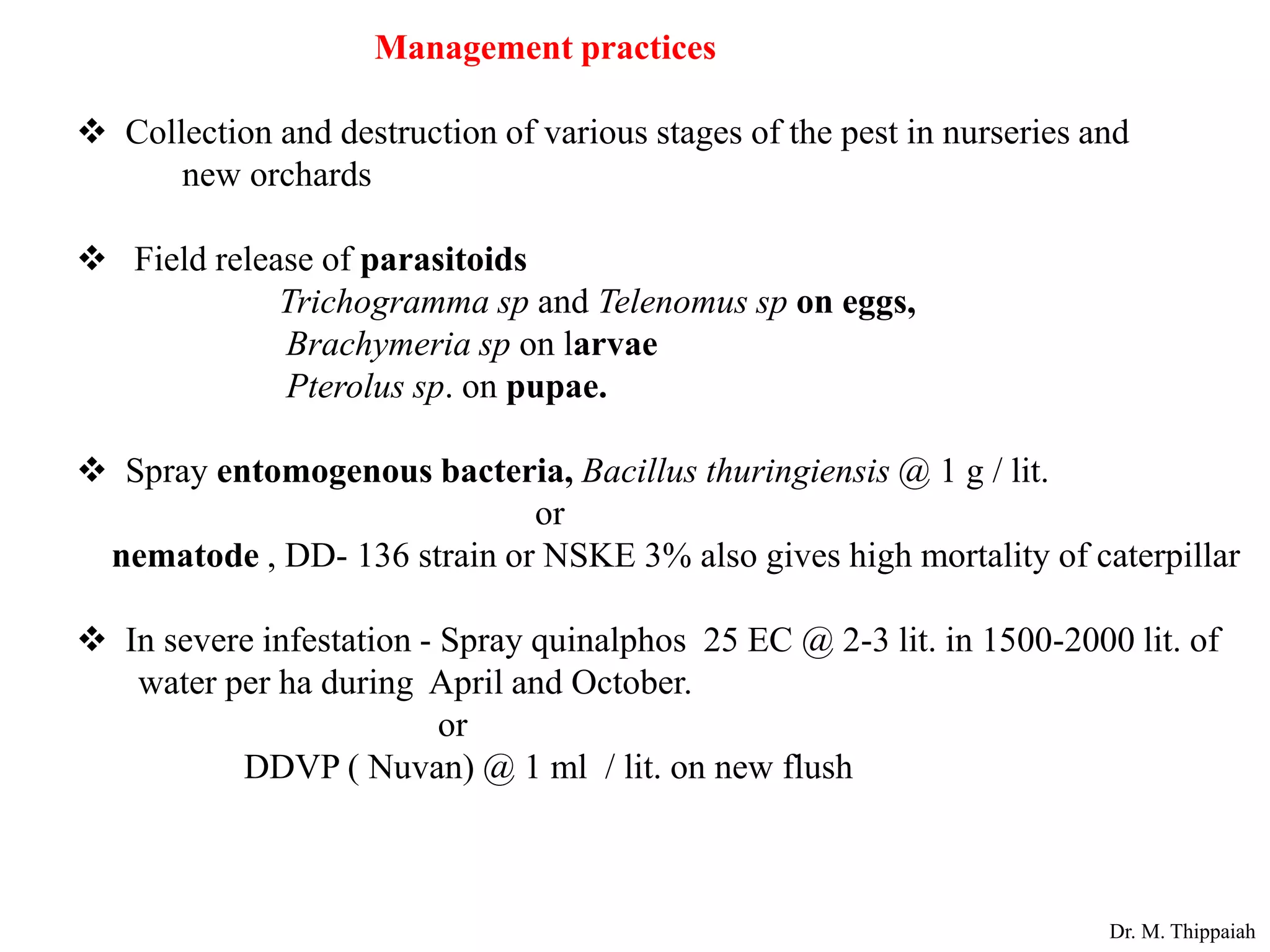 Insect pests of citrus and their control | PDF