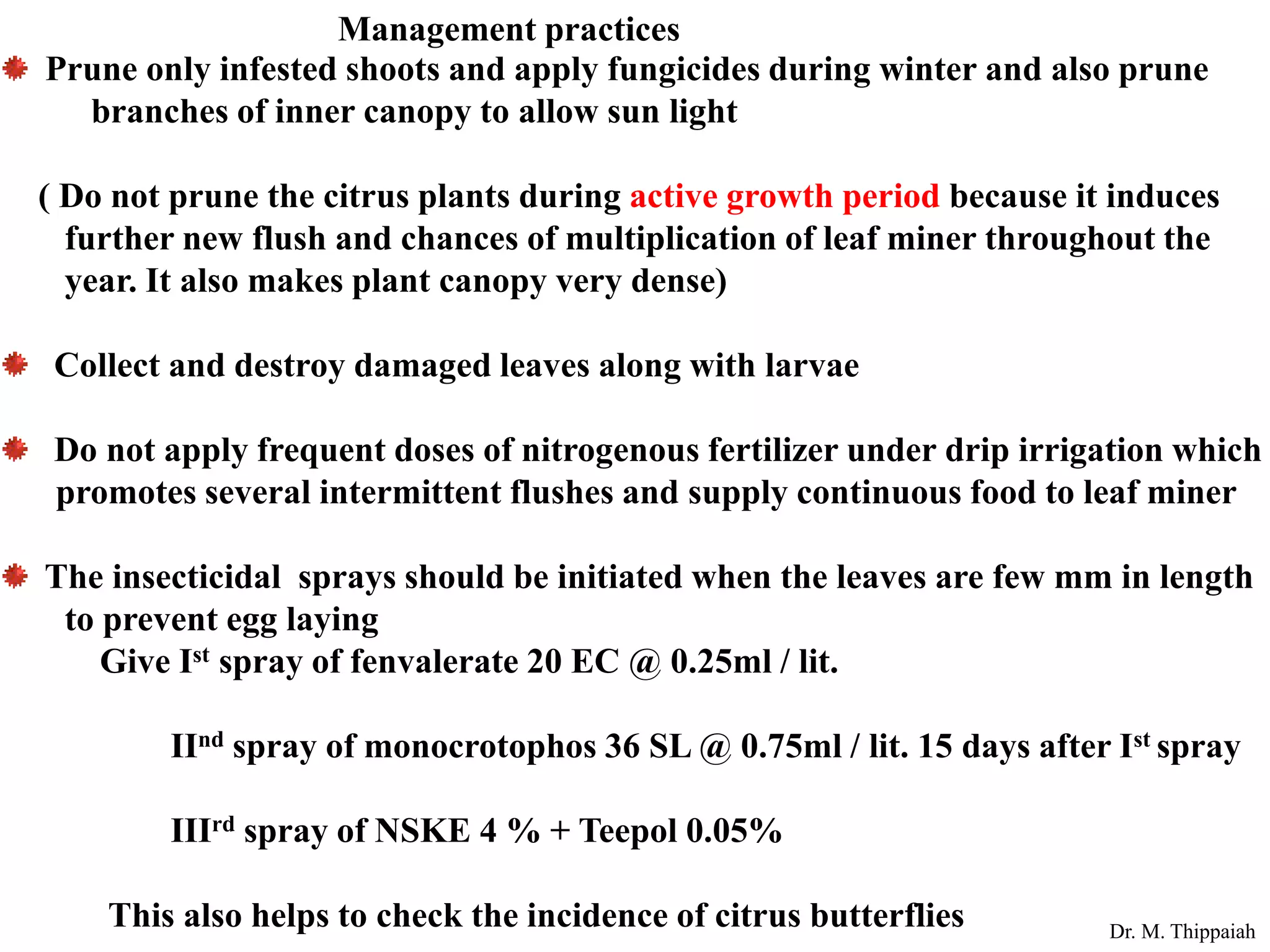 Insect pests of citrus and their control | PDF