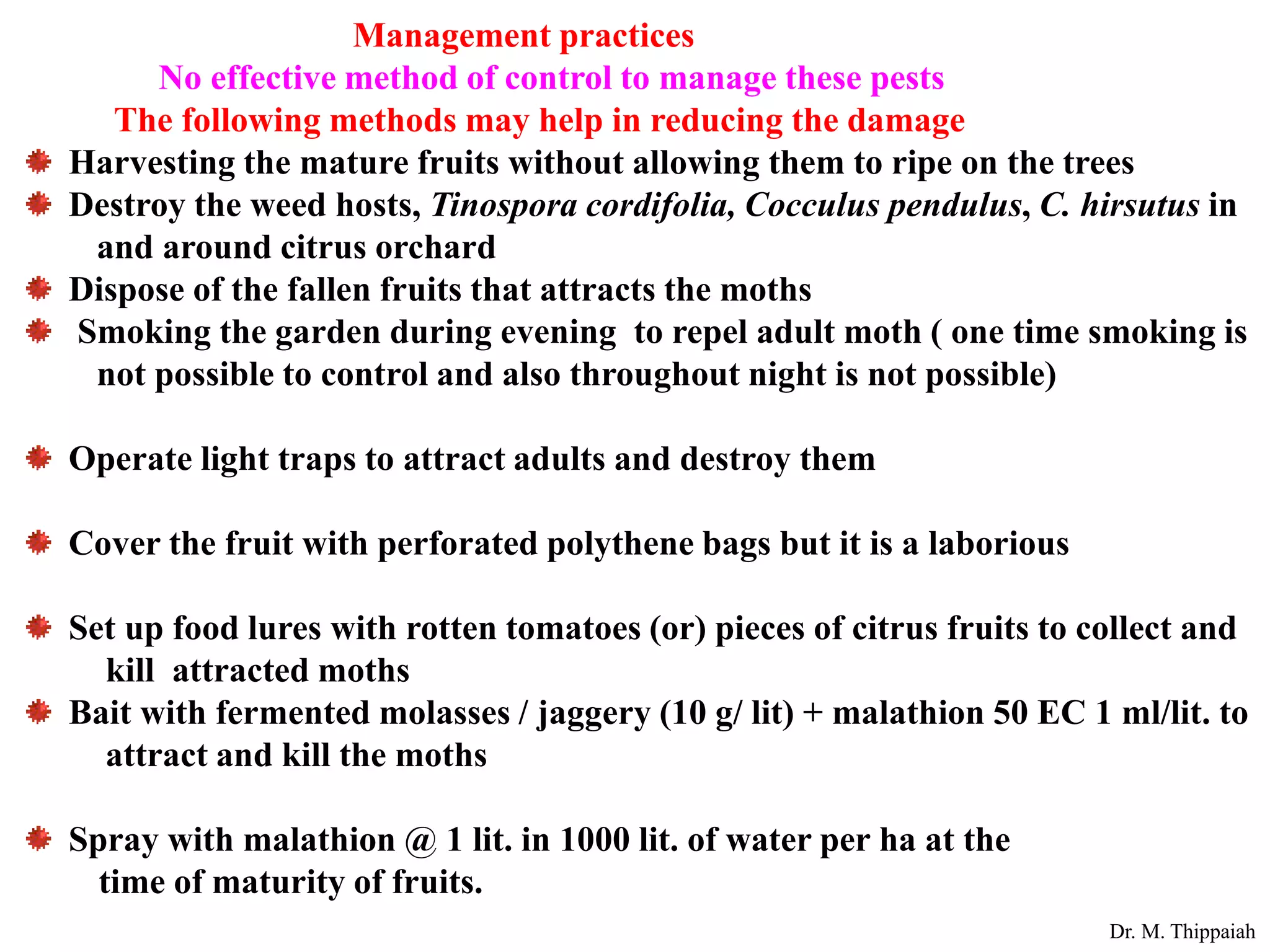 Insect pests of citrus and their control | PDF