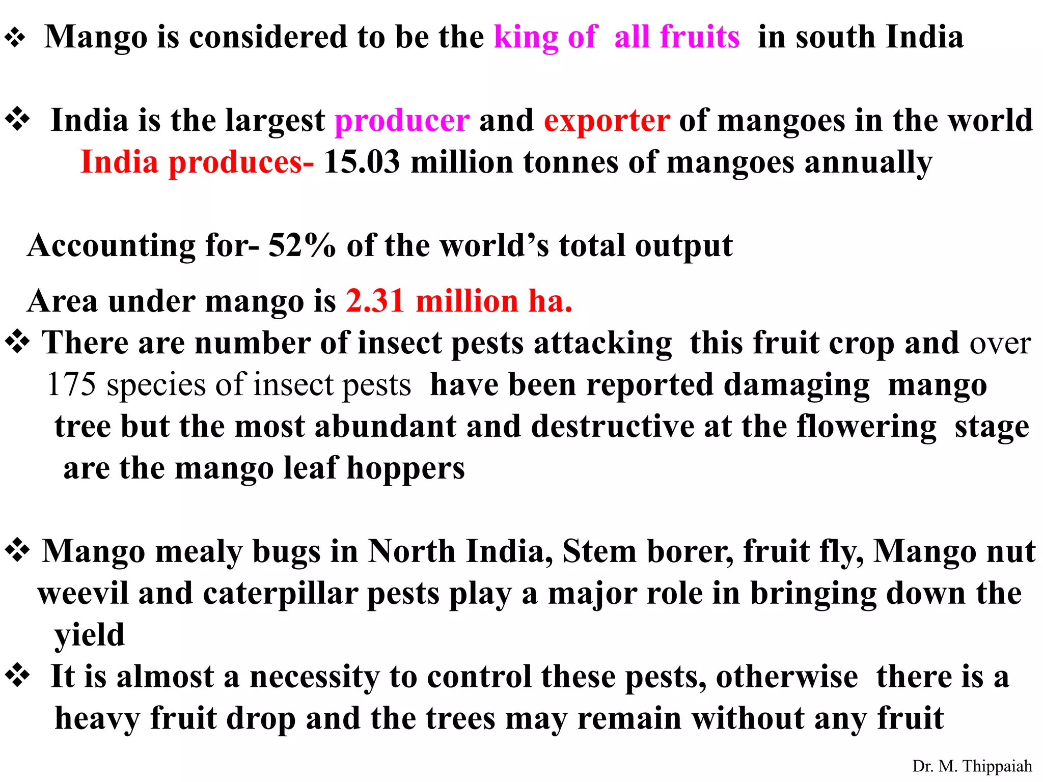Insect pests of mango | PDF
