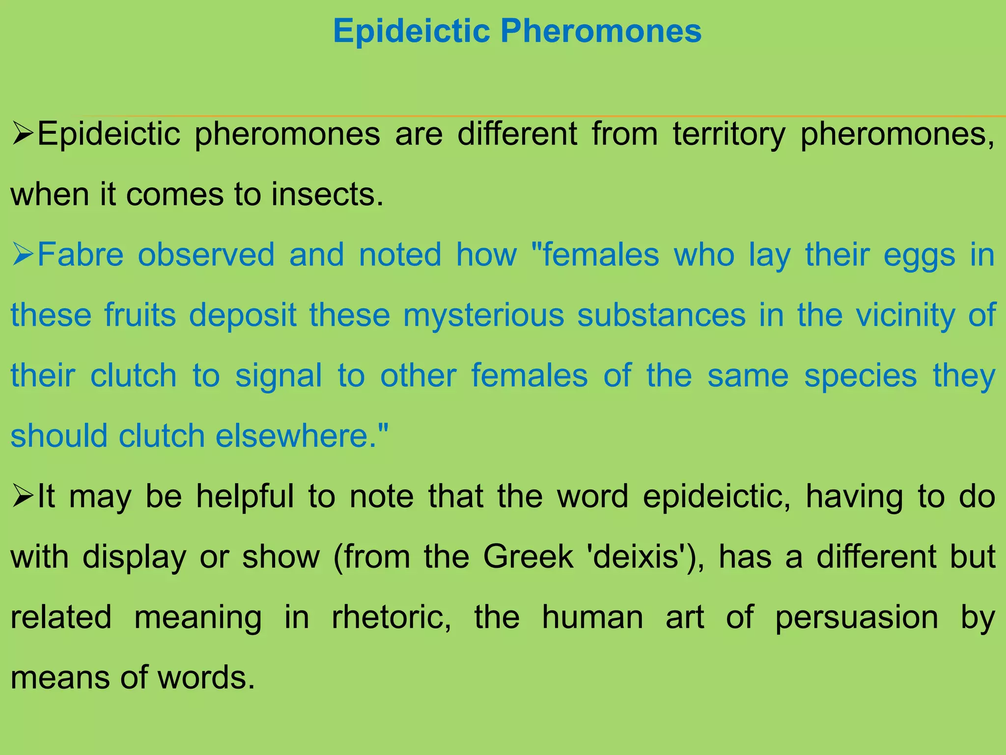 Insect Pheromones | PPTX