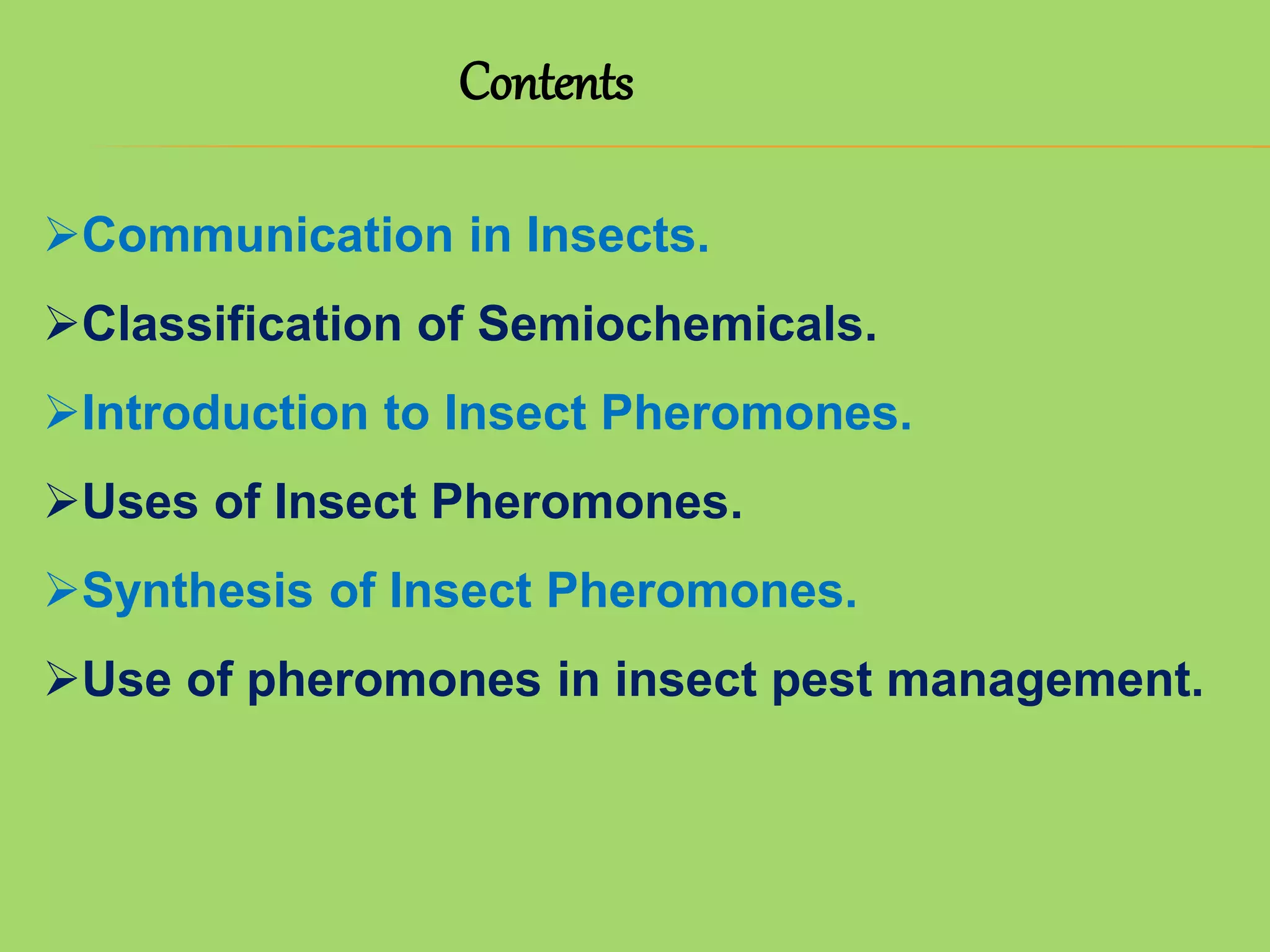 Insect Pheromones | PPTX