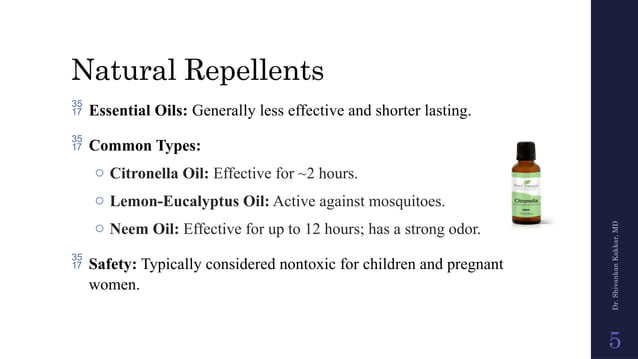Insect Repellents: Types, Safety, and Proper Use | PPT