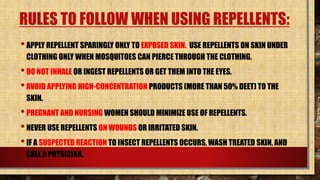 Insect repellents | PPTX