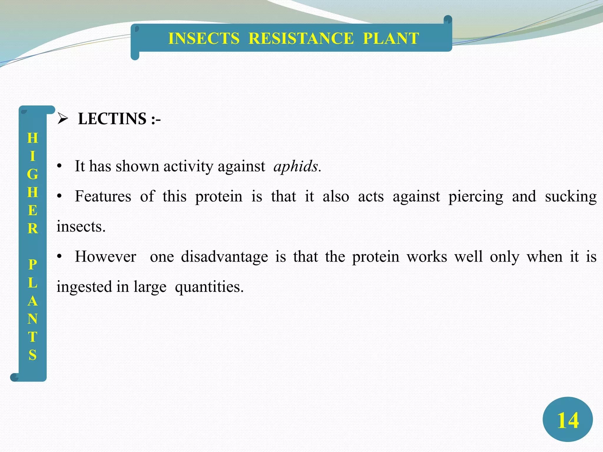 Insect resisance ppt | PPTX