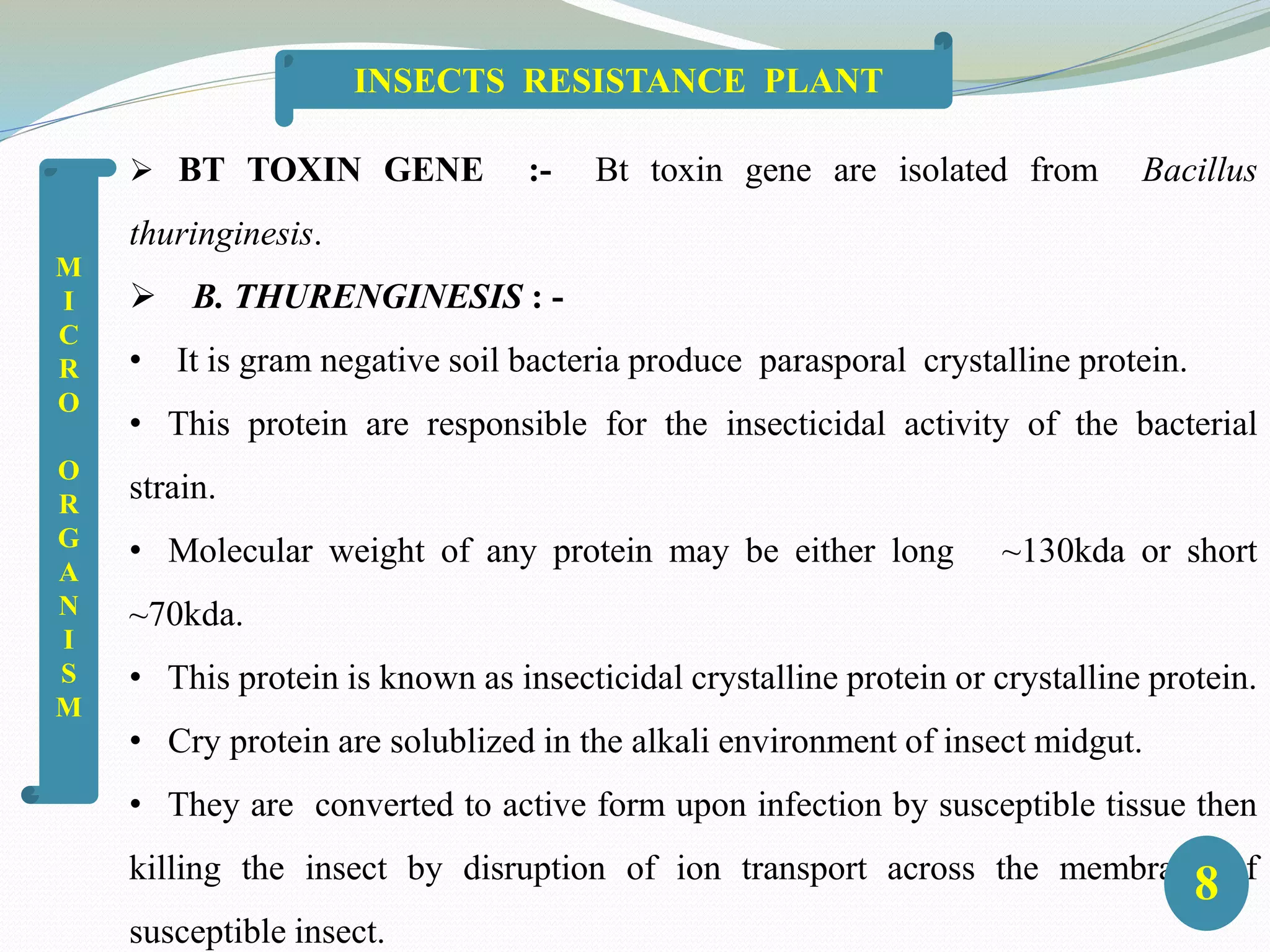 Insect resisance ppt | PPTX