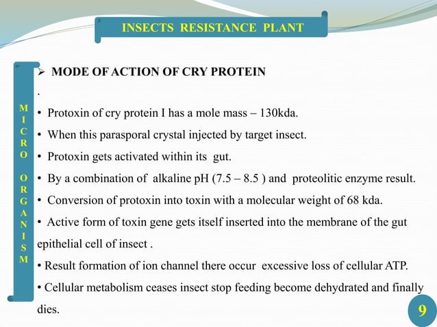Insect resisance ppt | PPTX | Agriculture | Industries