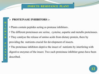 Insect resisance ppt | PPTX