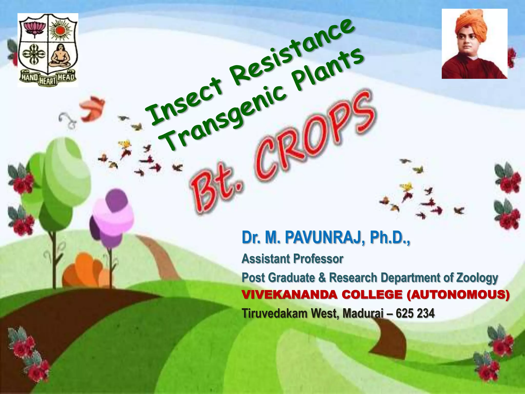 Insect resistance transgenic plants | PPTX