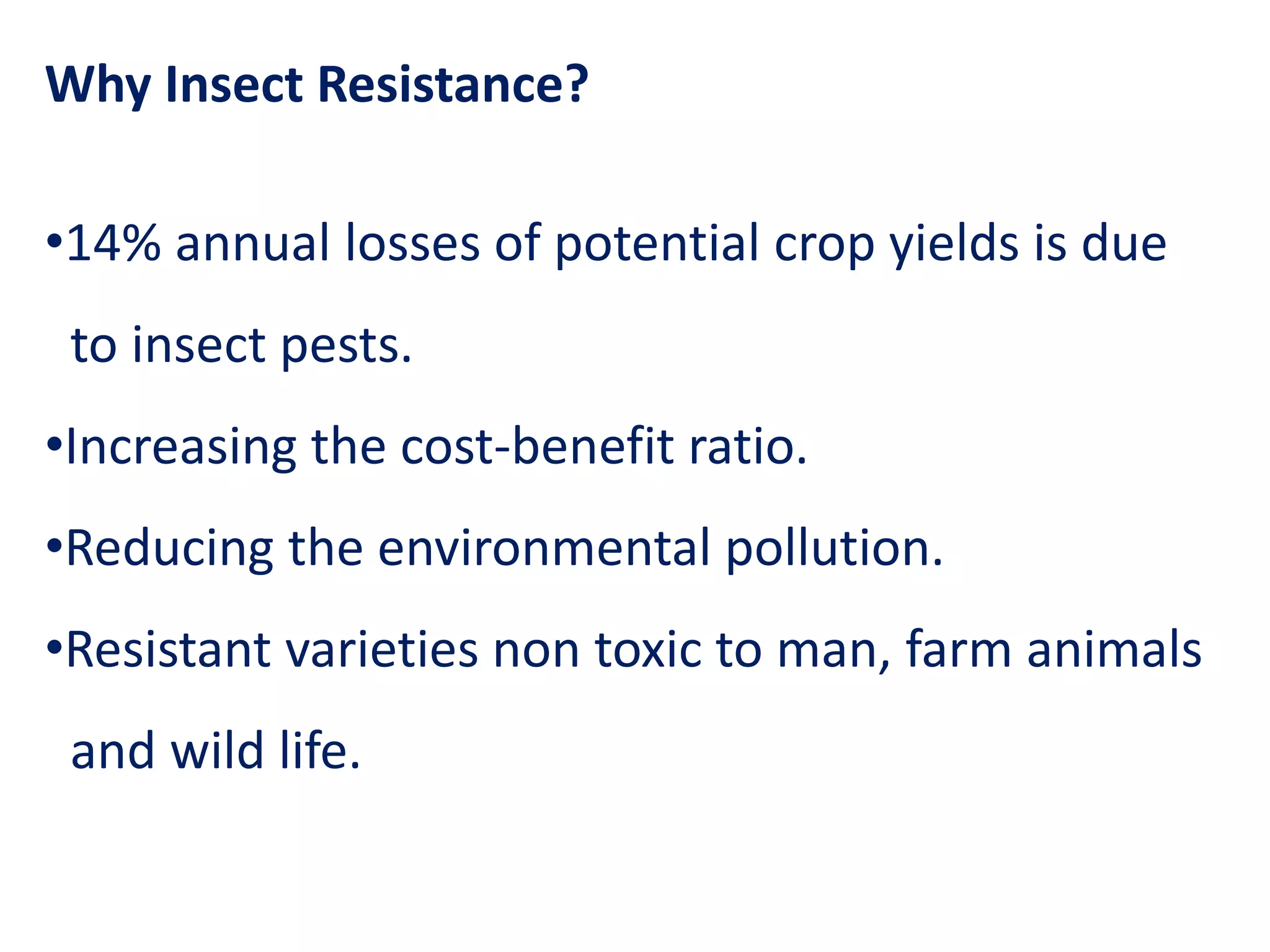 Insect resistance transgenic plants | PPTX