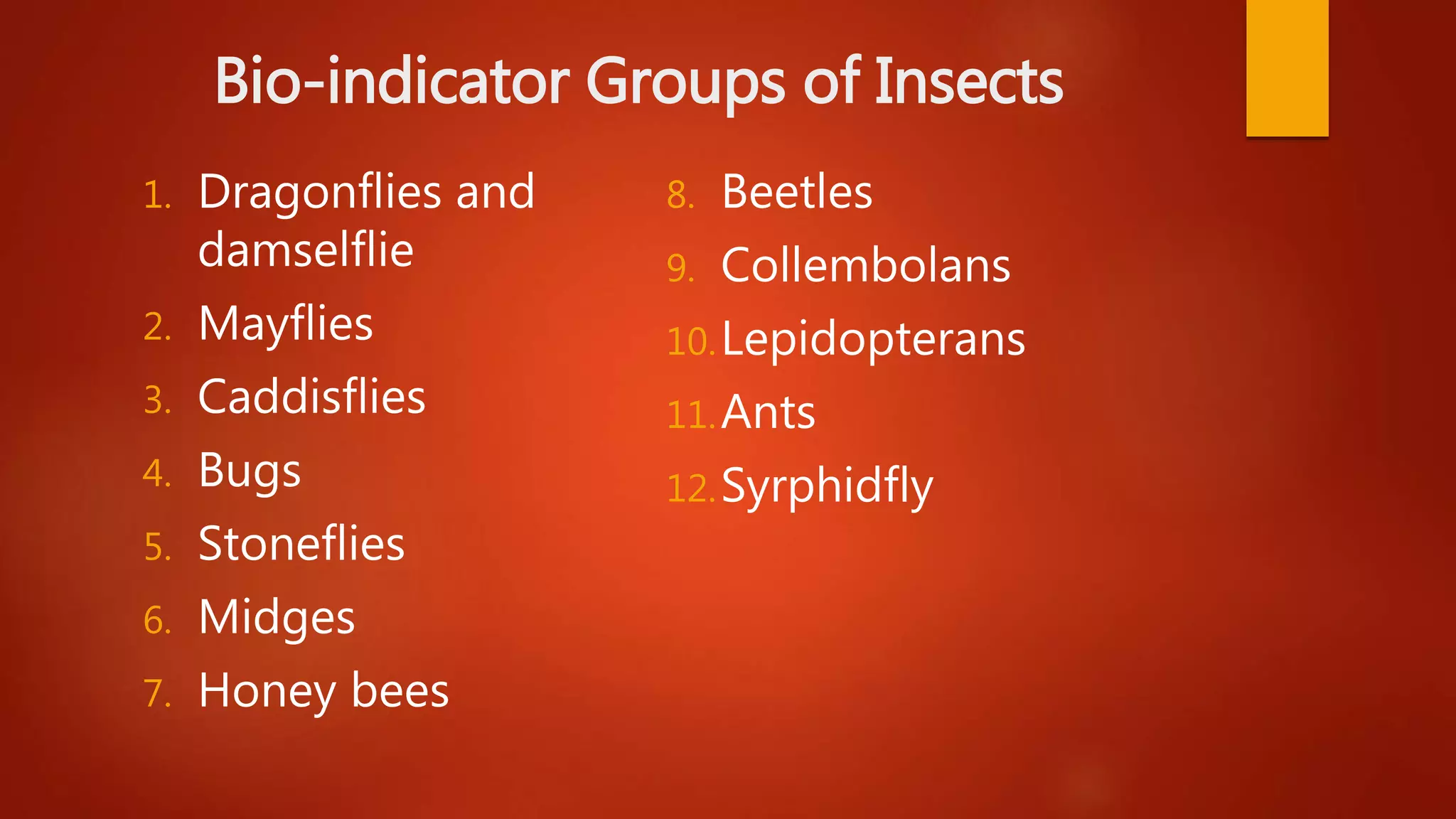 Insects as bioindicator of environmental pollution | PPTX