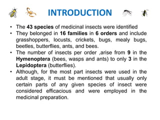 Insects as Medicine (Entomotherapy) | PPTX
