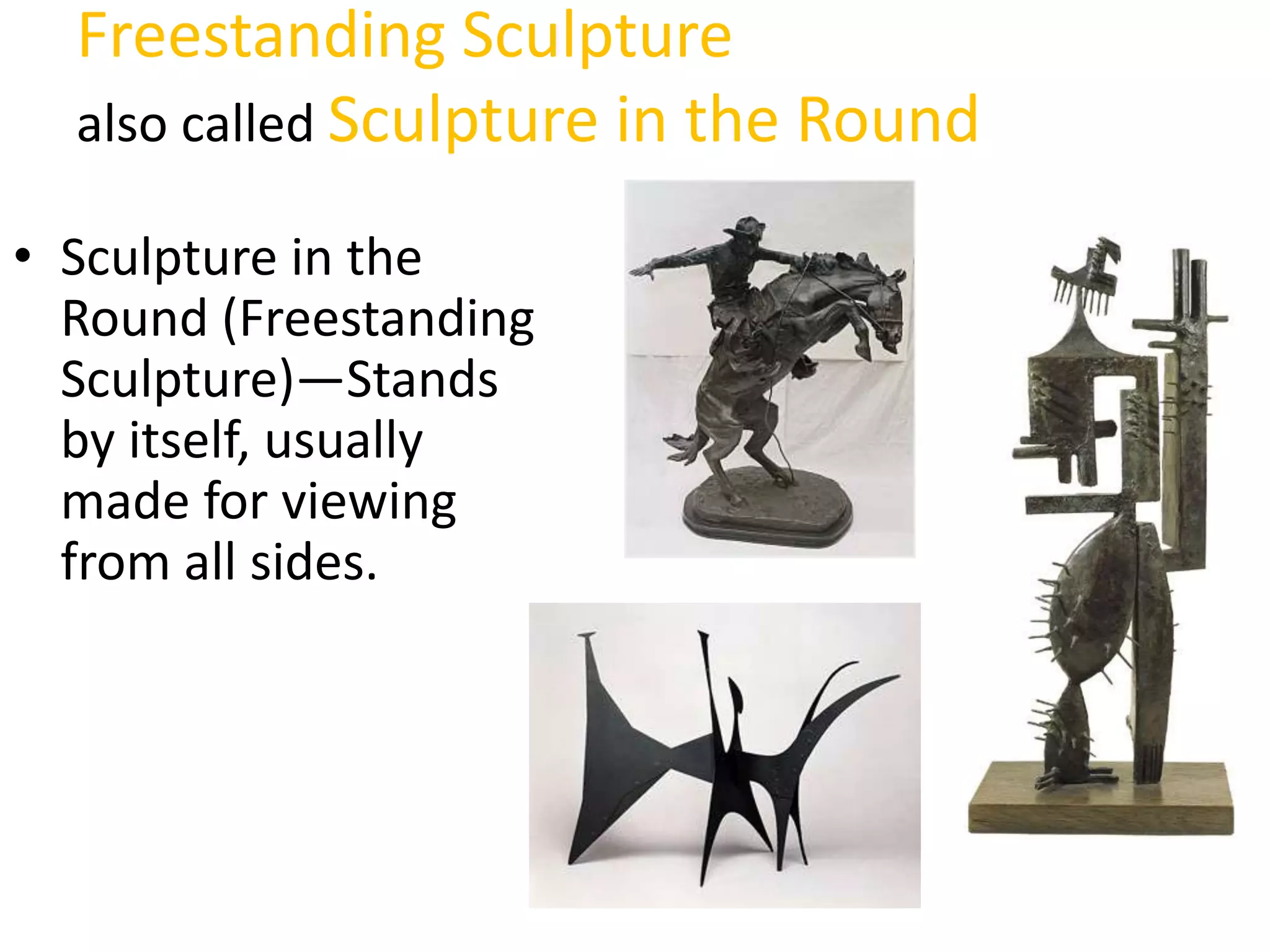 Introduction to Sculpture with images of bug sculpture | PPTX