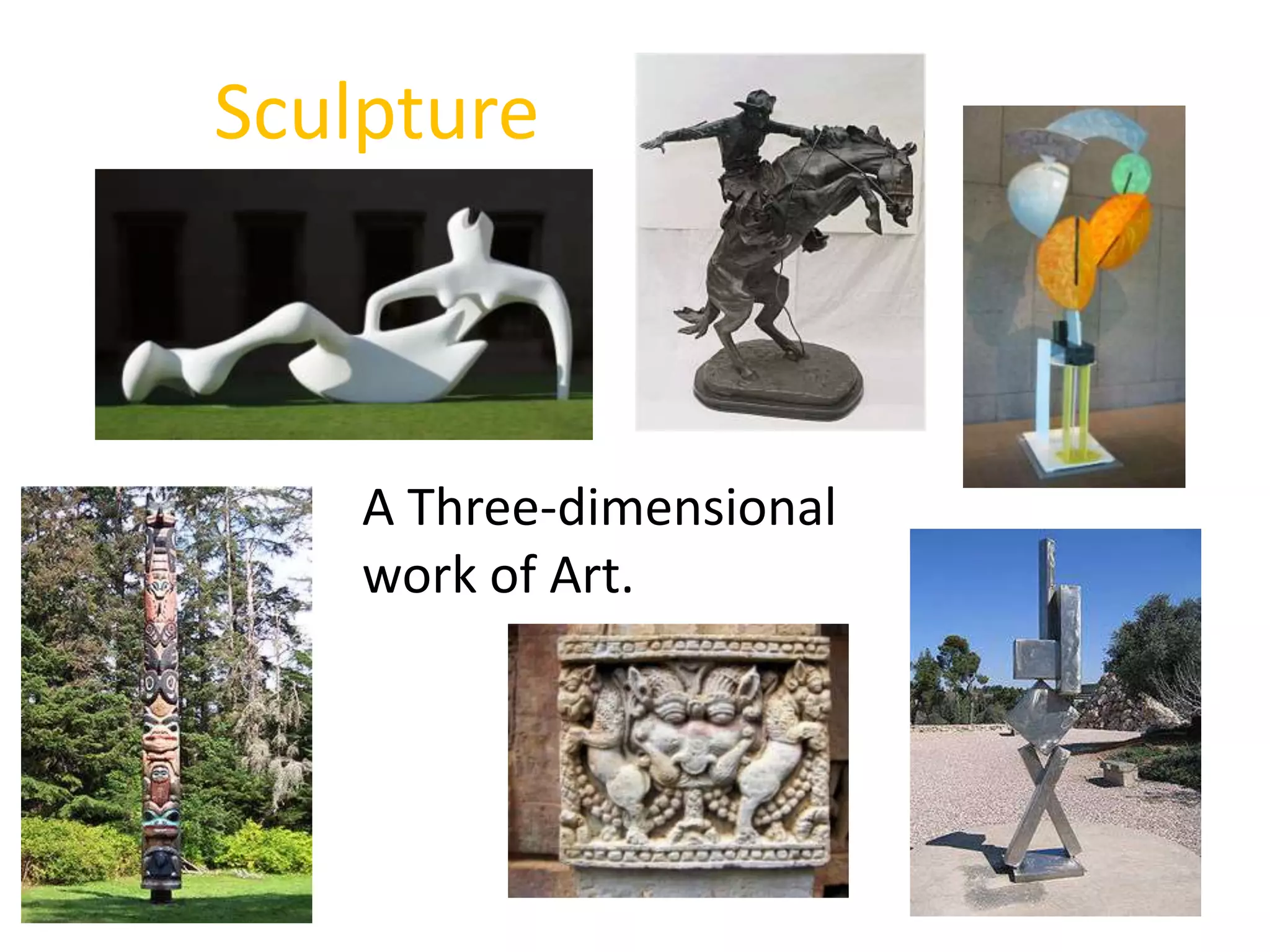 Introduction to Sculpture with images of bug sculpture | PPT