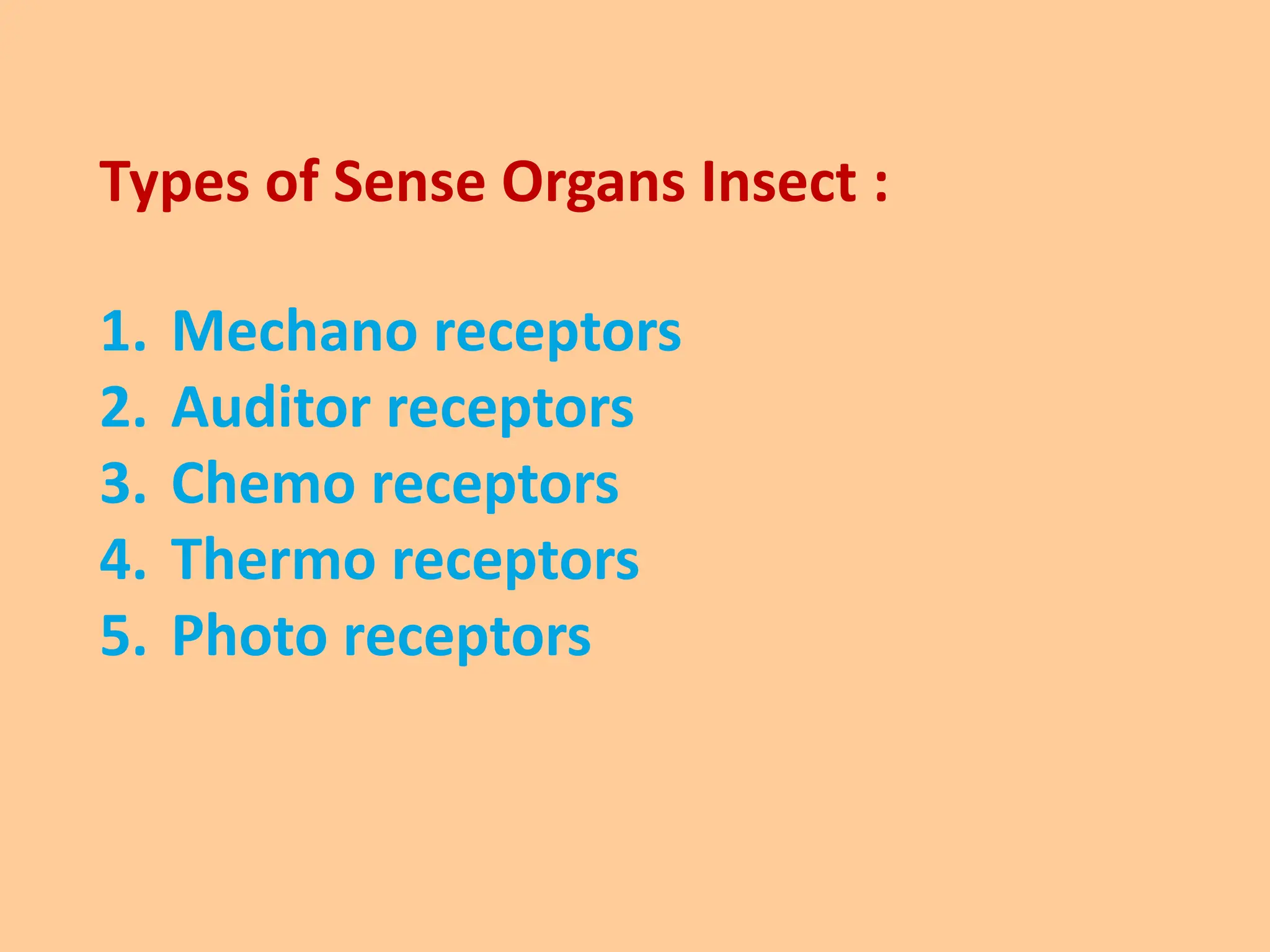 Insect Sensory organs. complete ppt.Banda University of agriculture and ...
