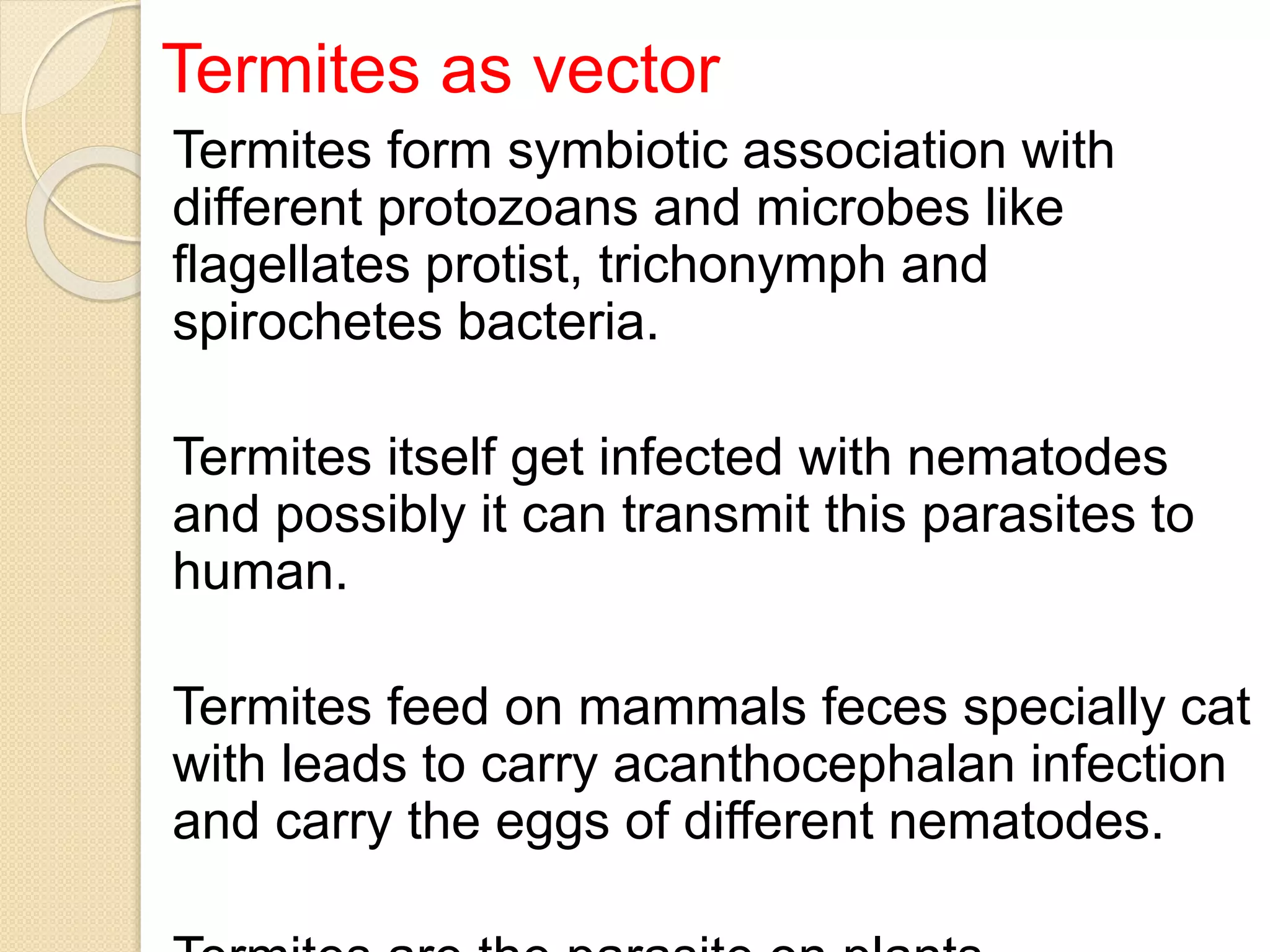 Insects of medical and veterinary importance | PPTX