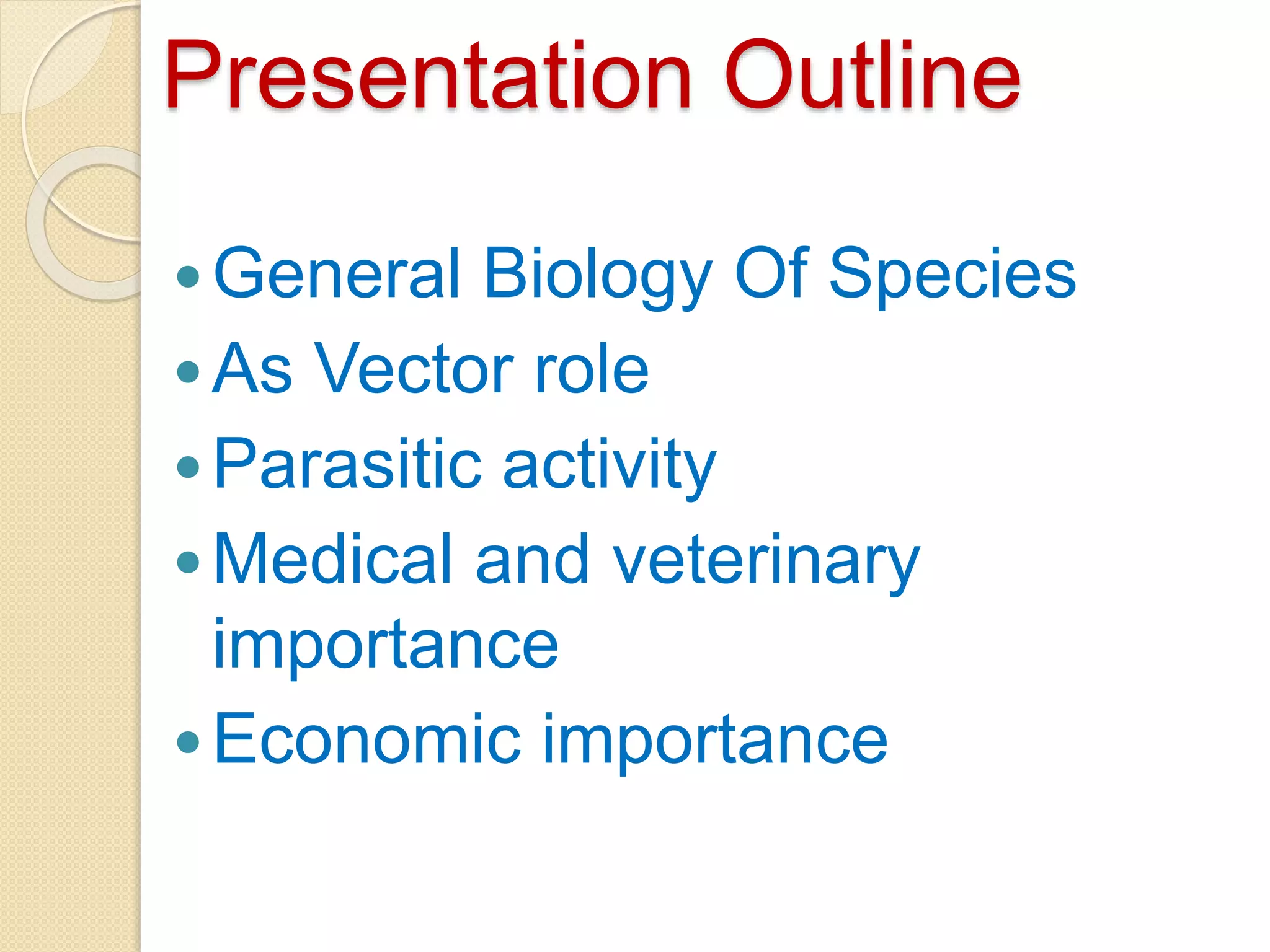 Insects of medical and veterinary importance | PPTX