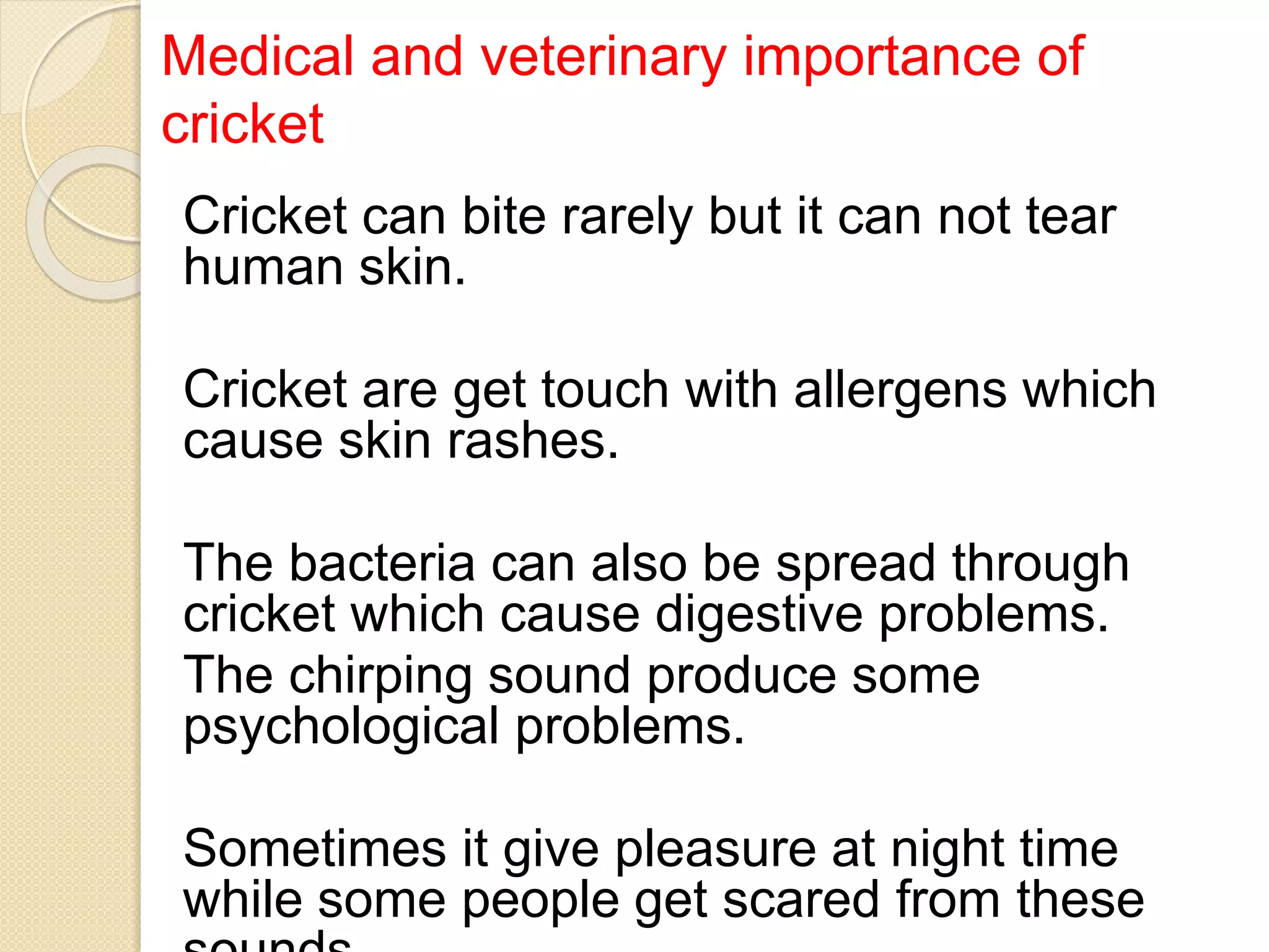 Insects of medical and veterinary importance | PPTX
