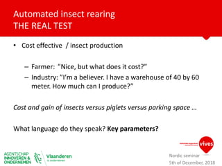 Automatisation of insect farming - Wouters, VIVES | PPT
