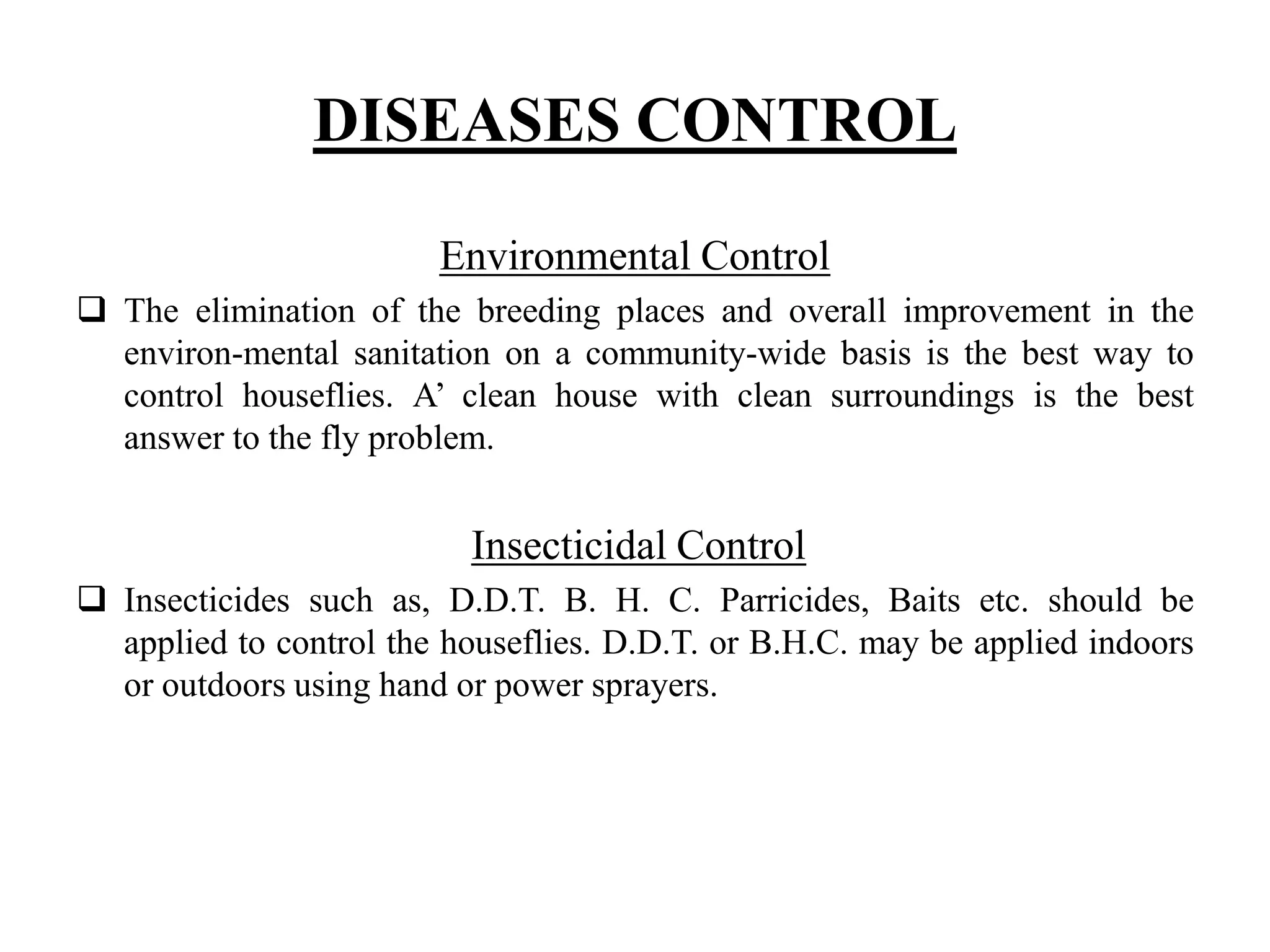 Insect, vector and rodent control | PPTX