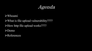 Insecure file upload vulnerability | PPT