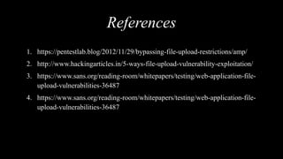 Insecure file upload vulnerability | PPT
