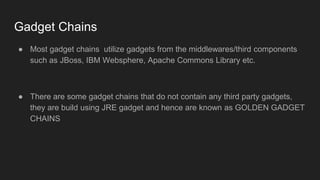 Insecure Java Deserialization | PPTX