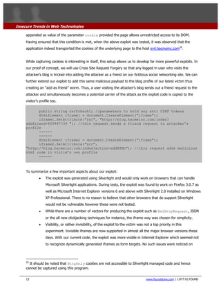 Insecure trends in web technologies 2009 | PDF | Social Networking ...