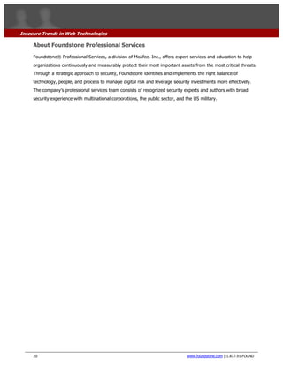 Insecure trends in web technologies 2009 | PDF | Social Networking | Internet