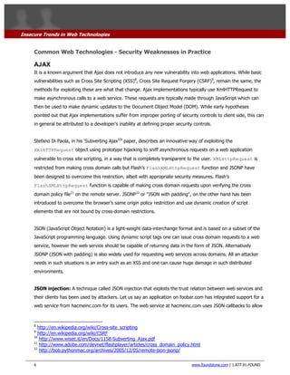 Insecure trends in web technologies 2009 | PDF | Social Networking | Internet