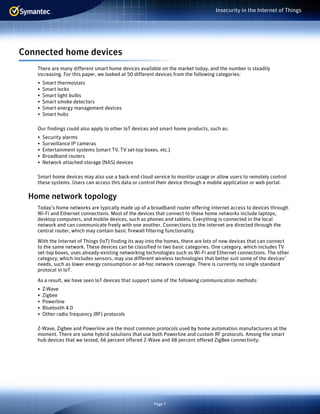 WHITE PAPER Insecurity in the Internet of Things | PDF
