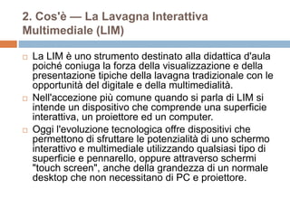 Insegnare con la lim | PPTX