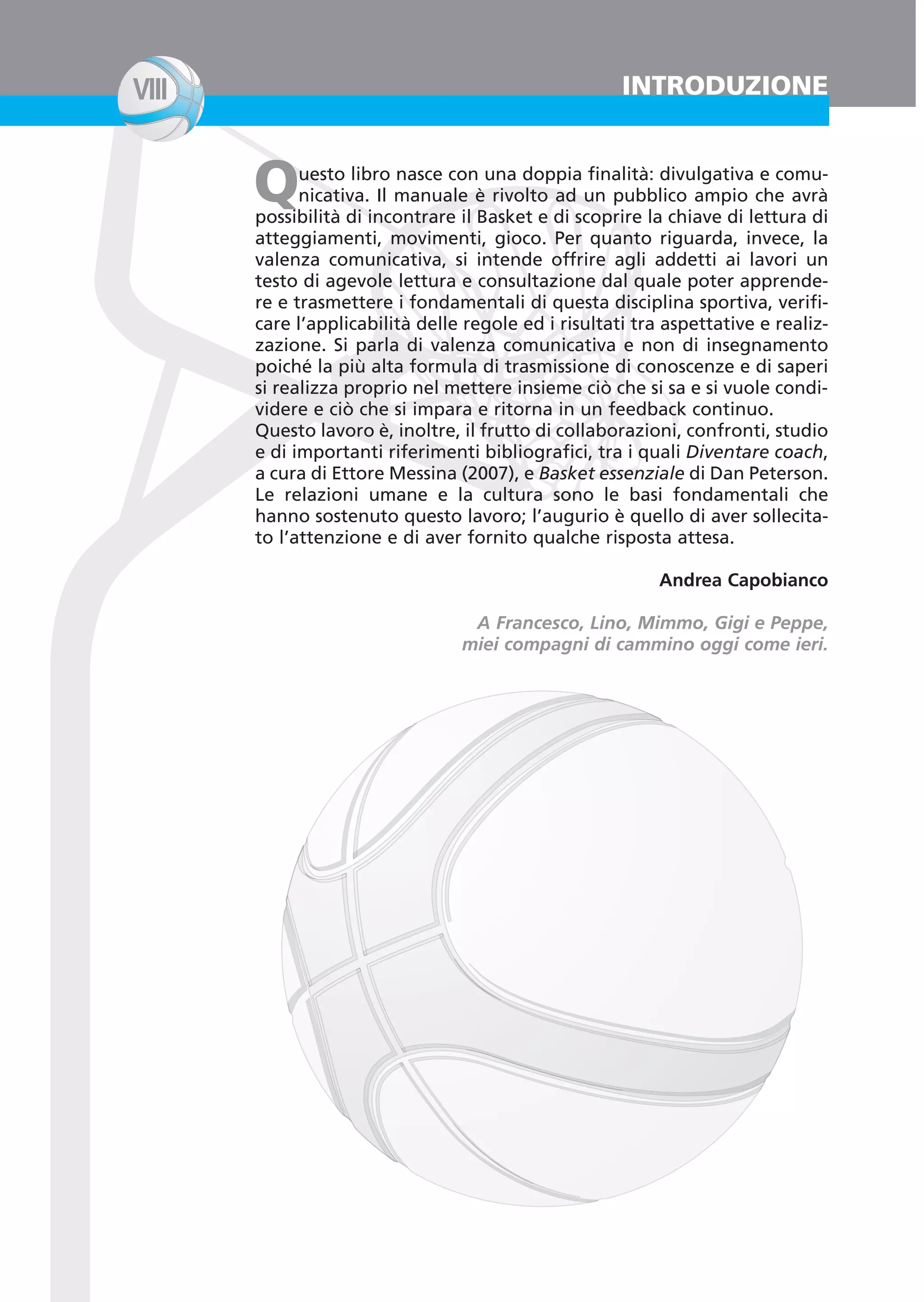 Insegnare la pallacanestro introduzione capobianco | PDF