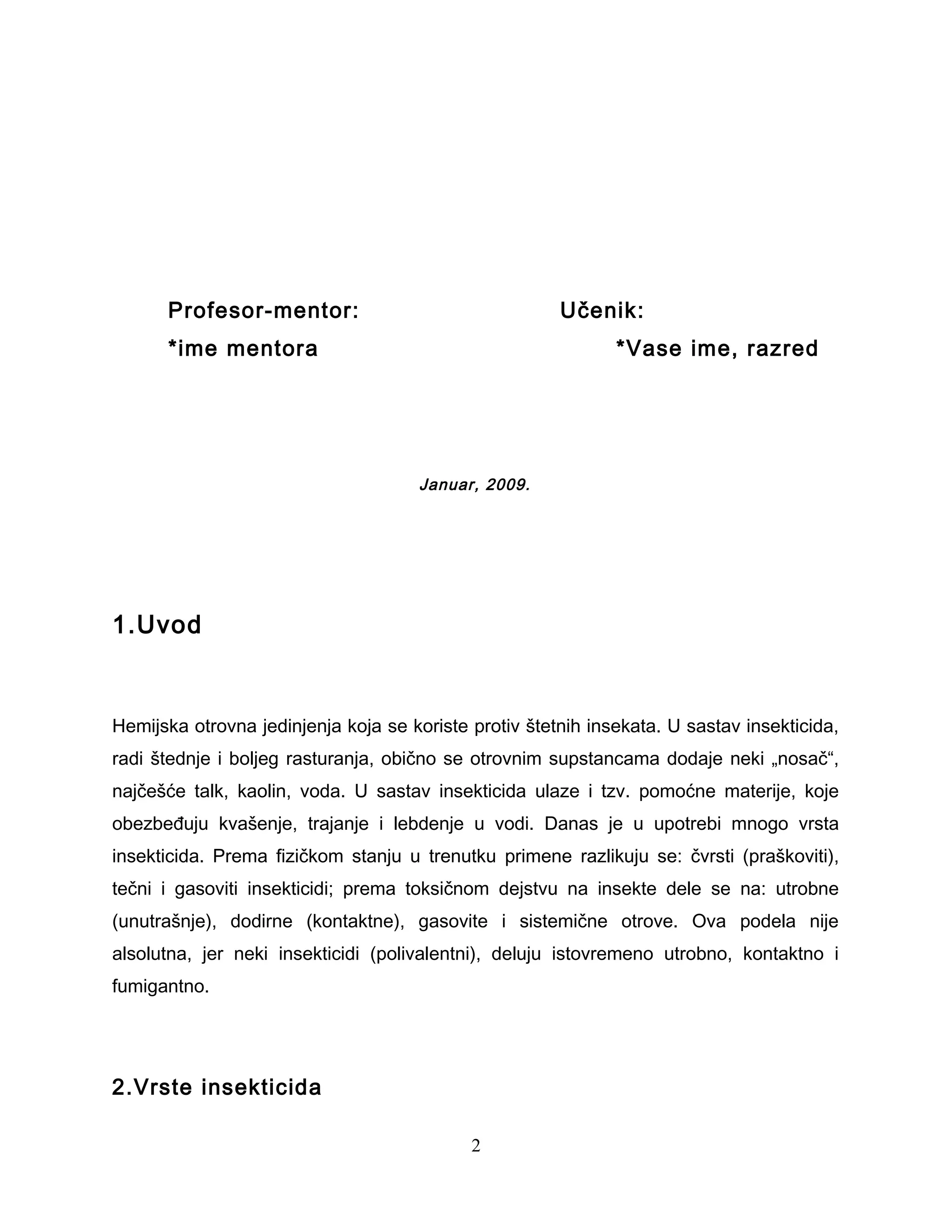 Insekticidi | DOC