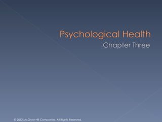 Health and Wellness Chapter 3 | PPT