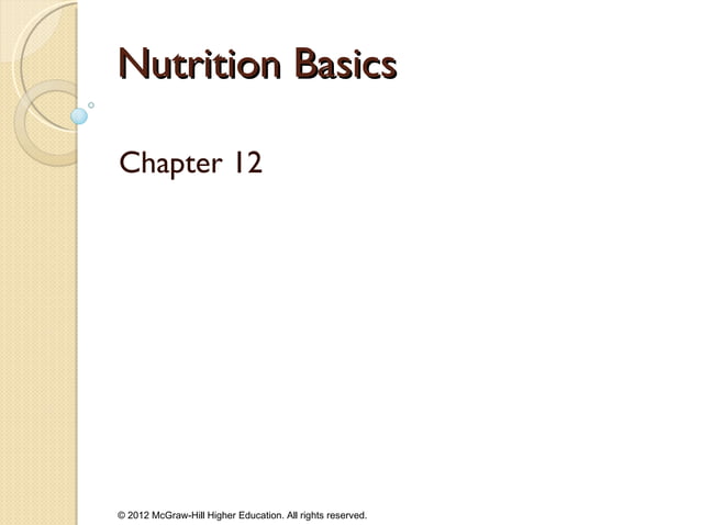 Health and Wellness Chapter 12 | PPT