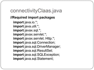Java Training Ahmedabad , how to Insert Data in Servlet, iOS Classes Ahmedabad | PPT