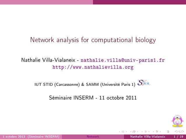 Network analysis for computational biology | PPT