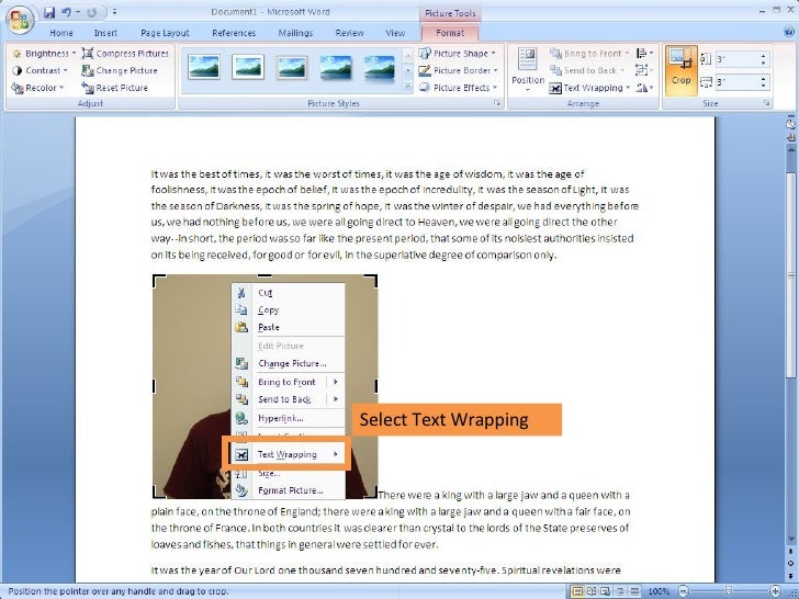 Insert a picture in Word