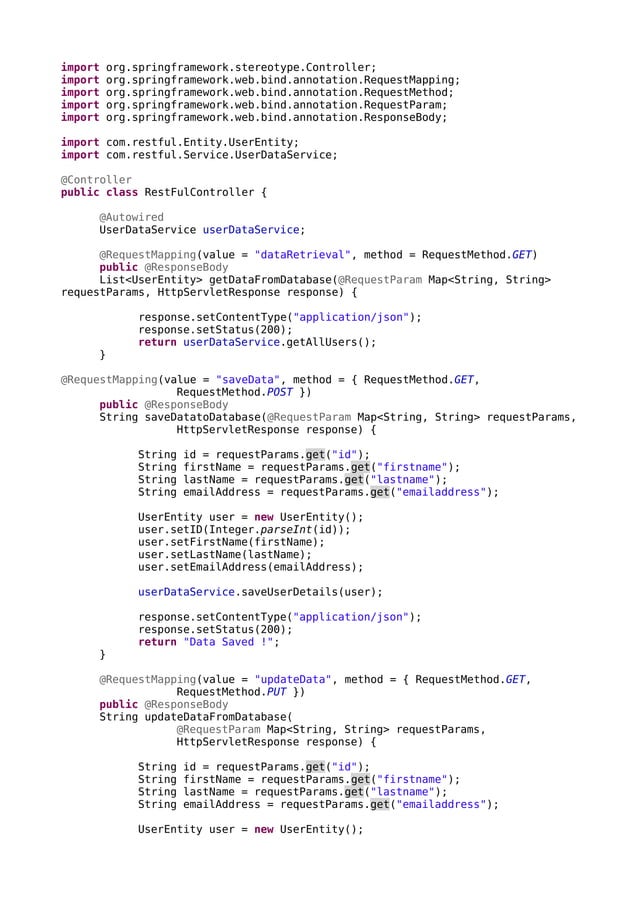 Spring Restful Web Services Crud Operations Example Pdf