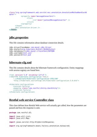 Spring RestFul Web Services - CRUD Operations Example | PDF
